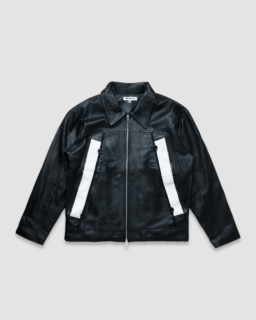 Flap Leather Chore Jacket – WHITE NOISE FM