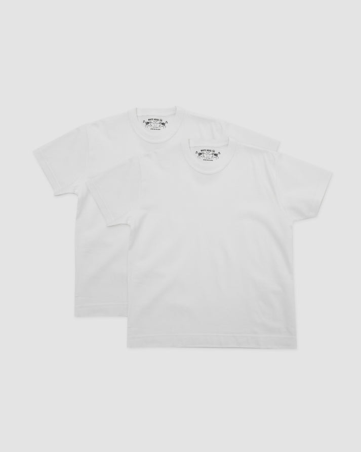 Fitted Tees - Pack of 2 (White) – WHITE NOISE FM